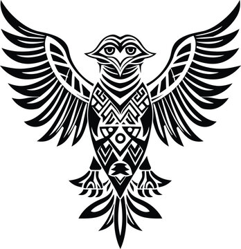 Aztec Bird Tattoo Designs