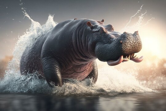 Angry Hippopotamus