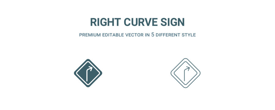 Right Curve Sign