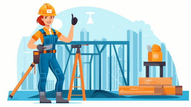 Female Construction Worker Cartoon Images – Browse 6,707 Stock Photos ...