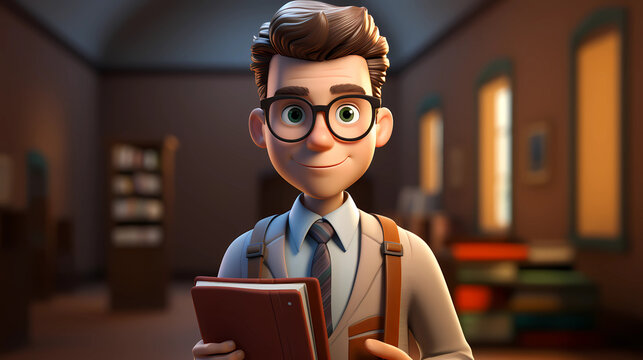 Male Teacher Cartoon Images – Browse 26,740 Stock Photos, Vectors, and ...