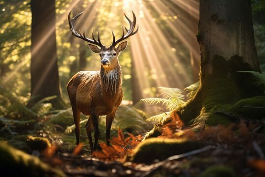 "Deer In Forest" Images – Browse 294 Stock Photos, Vectors, and Video ...