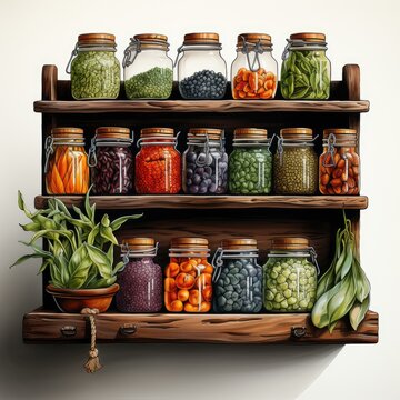 Spice Rack Clipart