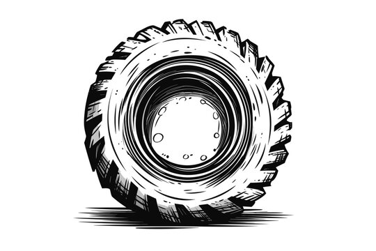 Tractor Tire Vector