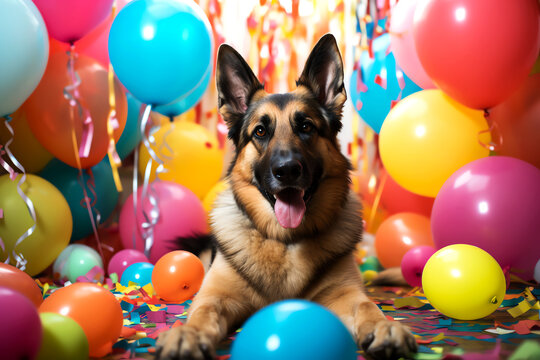 German Shepherd Happy Birthday
