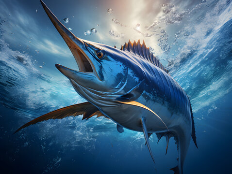 Marlin Jumping Wallpaper