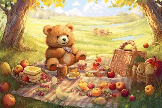 Teddy Bear Picnic Wallpaper Vine - Infoupdate.org