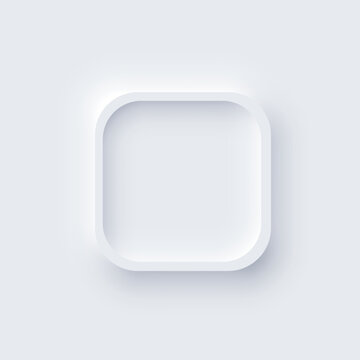 Rolled Button Icon Square Shape