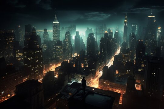 Gotham City At Night Images – Browse 968 Stock Photos, Vectors, and ...