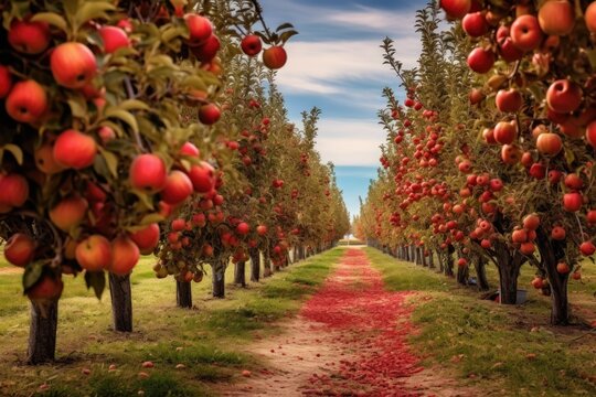Apple Orchard Background