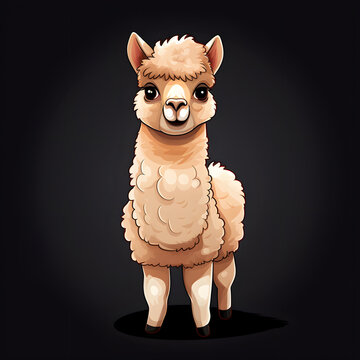 Cartoon Alpaca Face Alpaca Llama Logo Clip Art PNG