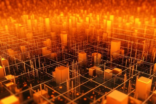 Tech Wallpaper Orange