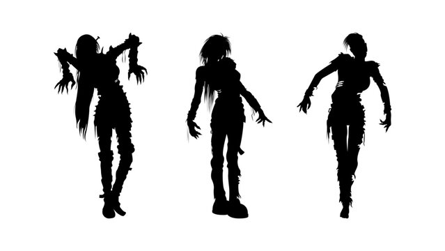 Female Zombie Silhouette