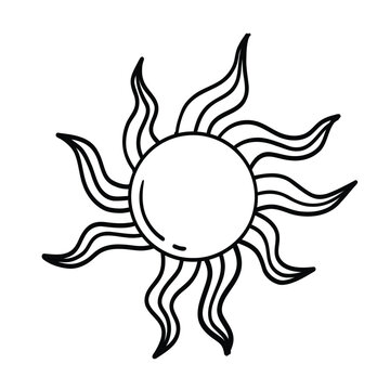 Cool Sun Drawing