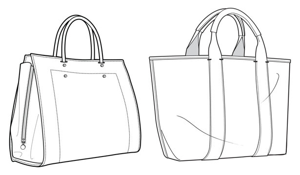 Tote Bag Template Vector