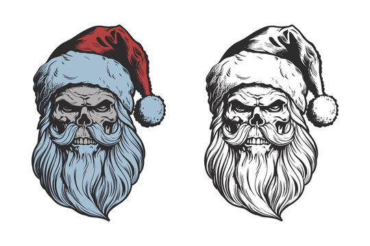 Creepy Santa Drawing
