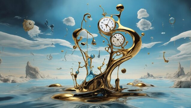 Melting Clock Art