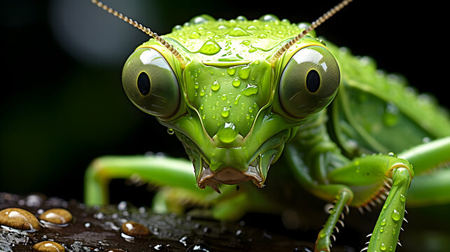 Praying Mantis Face