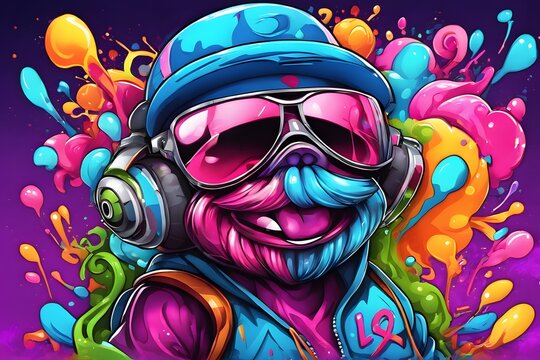 Graffiti Hip Hop Cartoon Images – Browse 8,917 Stock Photos, Vectors ...