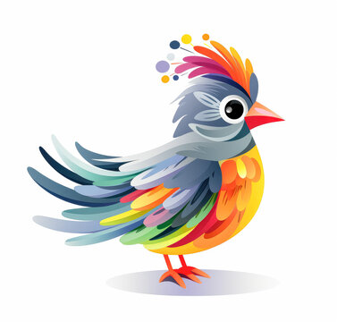 Colorful Bird Clipart