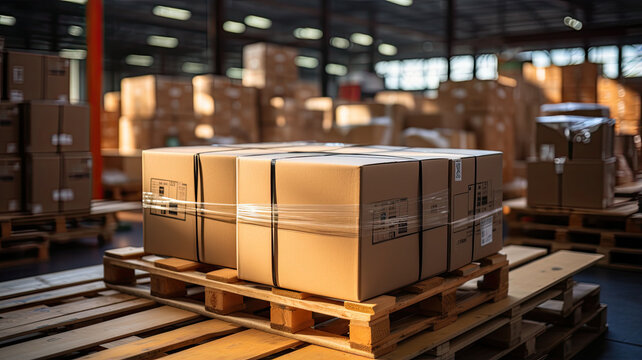 Carton Box Pallet Stack Images – Browse 8,253 Stock Photos, Vectors ...