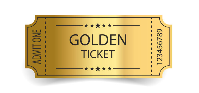 Golden Ticket Template Images – Browse 7,322 Stock Photos, Vectors, and ... Golden Ticket Template Images – Browse 7,322 Stock Photos, Vectors, and ...