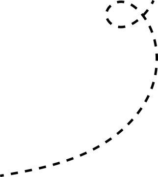 Curved Dotted Line Clip Art