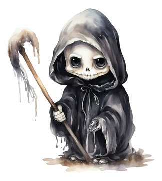 Cute Baby Grim Reaper