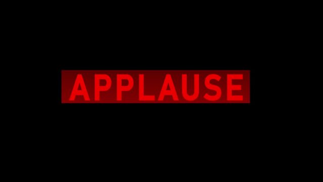 Animated Applause Sign