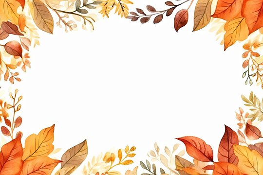 Fall Leaves Watercolor Border Images – Browse 34,024 Stock Photos ...