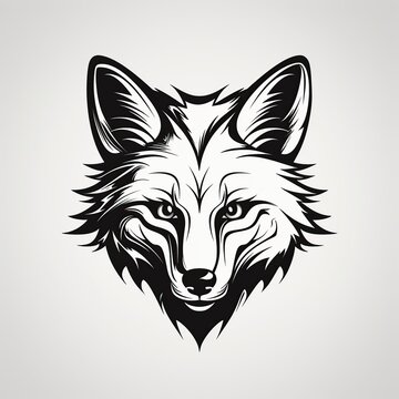 Black And White Fox Head Logo Images – Browse 8,602 Stock Photos ...