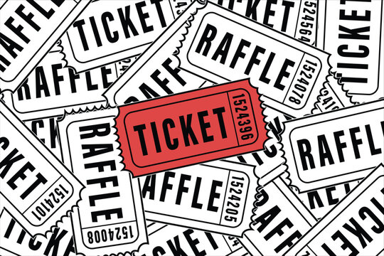 Raffle Ticket Clipart Black And White