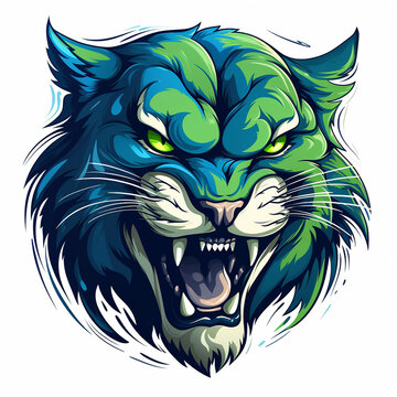 Wildcat Face Clipart