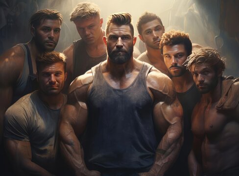 Muscular Men Group Images – Browse 25,717 Stock Photos, Vectors, and ...