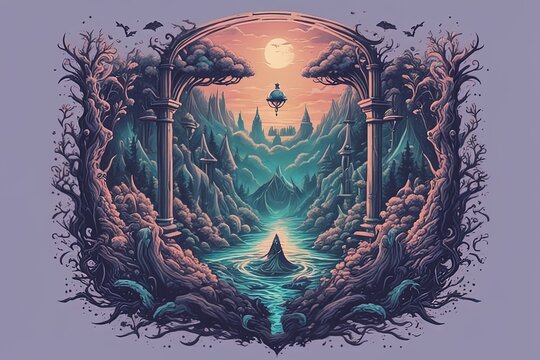 Landscapevector Images Browse 84 Stock Photos Vectors And Video