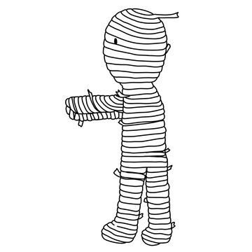 Mummy Clip Art Black And White
