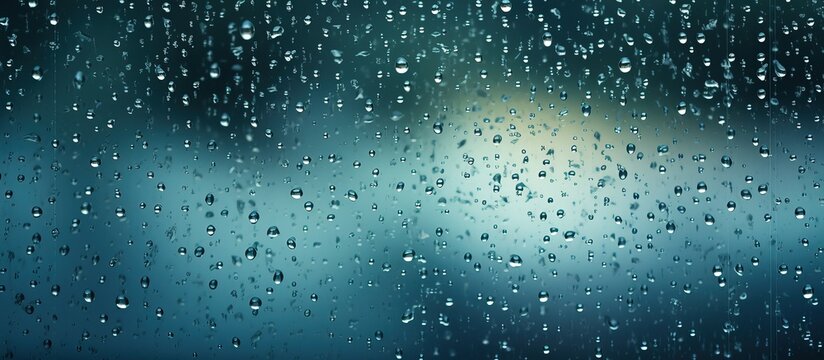 Raindrops Falling On Window