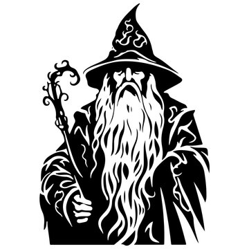 Gandalf Head Silhouette