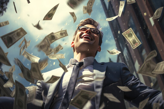 The Wolf Of Wall Street Throwing Money