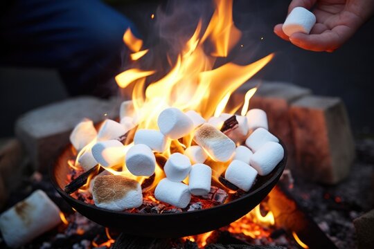 Roasting Marshmallows Over A Campfire