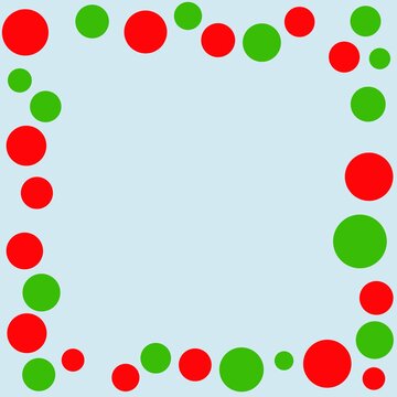 Pink And Green Polka Dot Border Clip Art