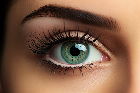 Determined Female Eyes