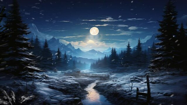 Cartoon Winter Night Images – Browse 102,977 Stock Photos, Vectors, and ...