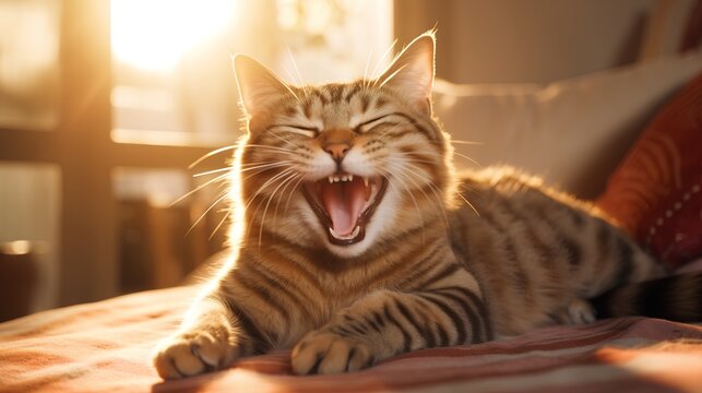 Laughing Cat Wallpaper