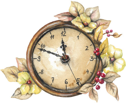 Watercolour Clock