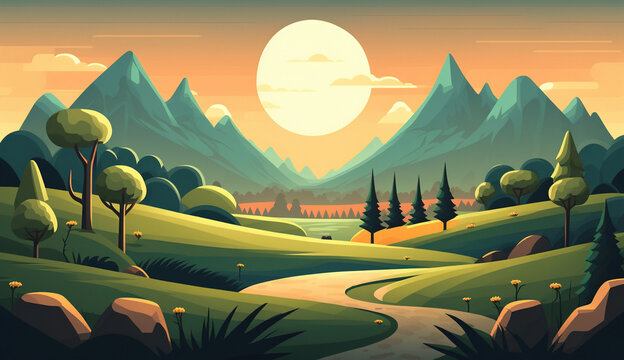 "Simple Landscape" Images – Browse 176 Stock Photos, Vectors, and Video ...