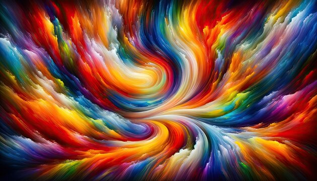 Rainbow abstract art store
