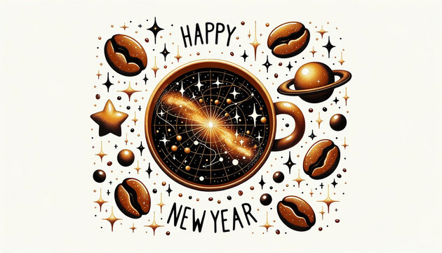 Happy New Year Coffee Images – Browse 112,307 Stock Photos, Vectors ...