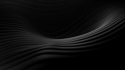 Black abstract background design. Modern wavy line pattern (guilloche ...