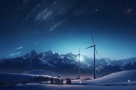 Wind Turbines Night Images – Browse 7,192 Stock Photos, Vectors, and ...